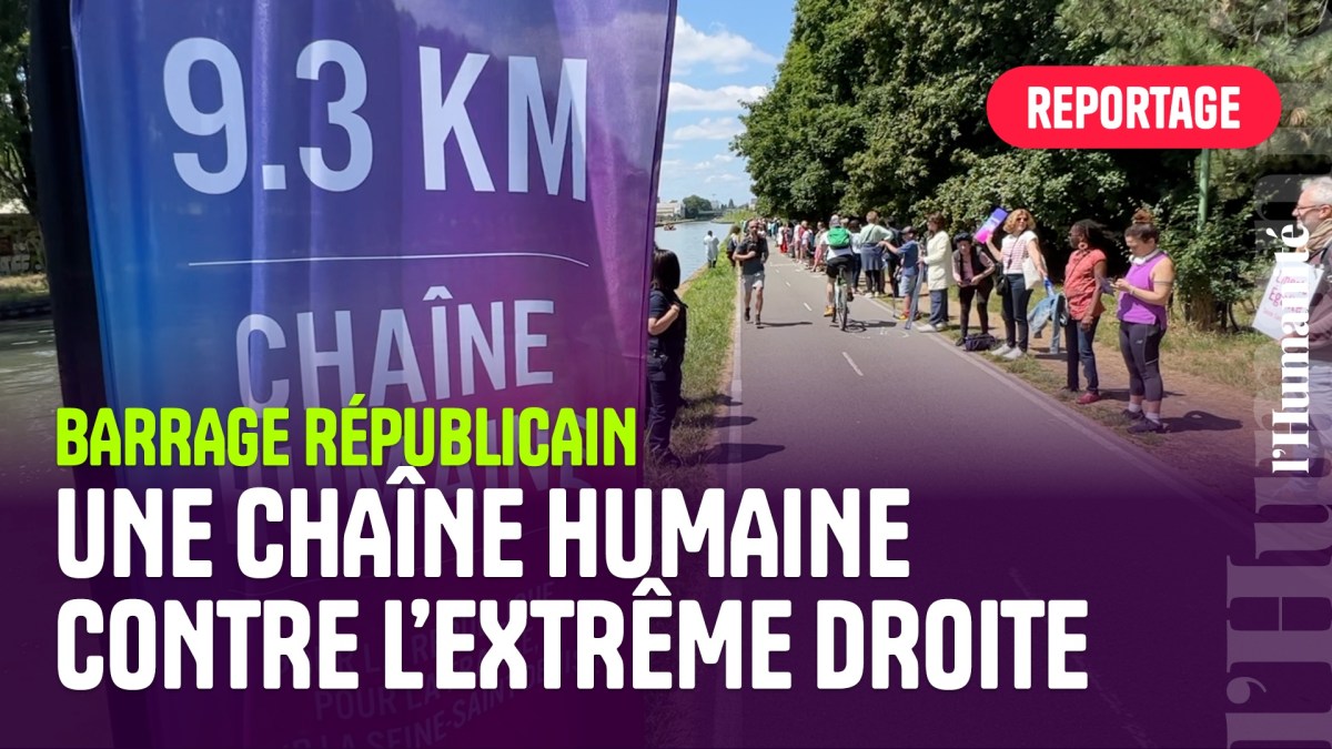 En Seine-Saint-Denis, une chaîne humaine pour défendre les valeurs de ...